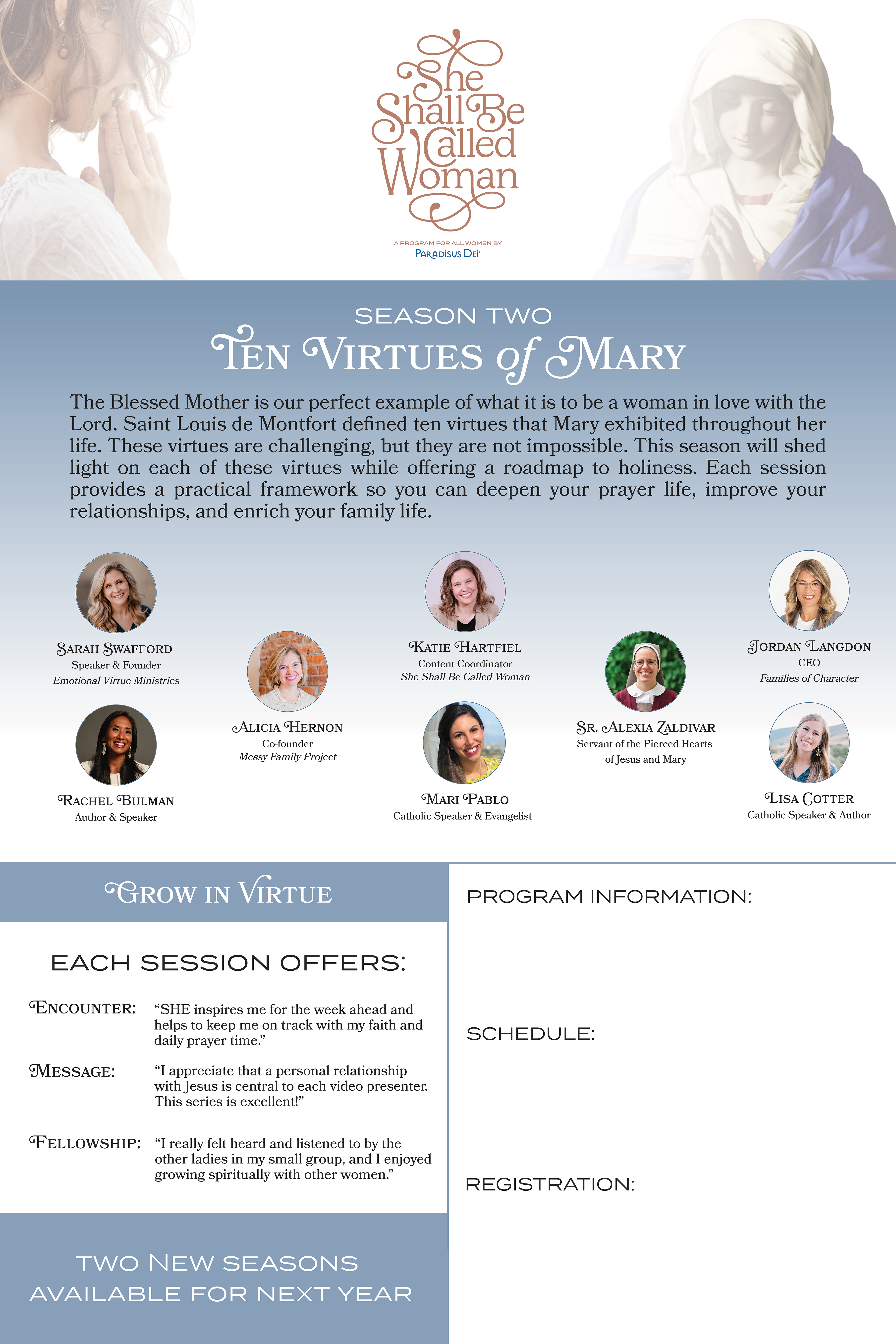 Ten Virtues of Mary - Poster - 24 x 36 (Set of 2) – Paradisus Dei