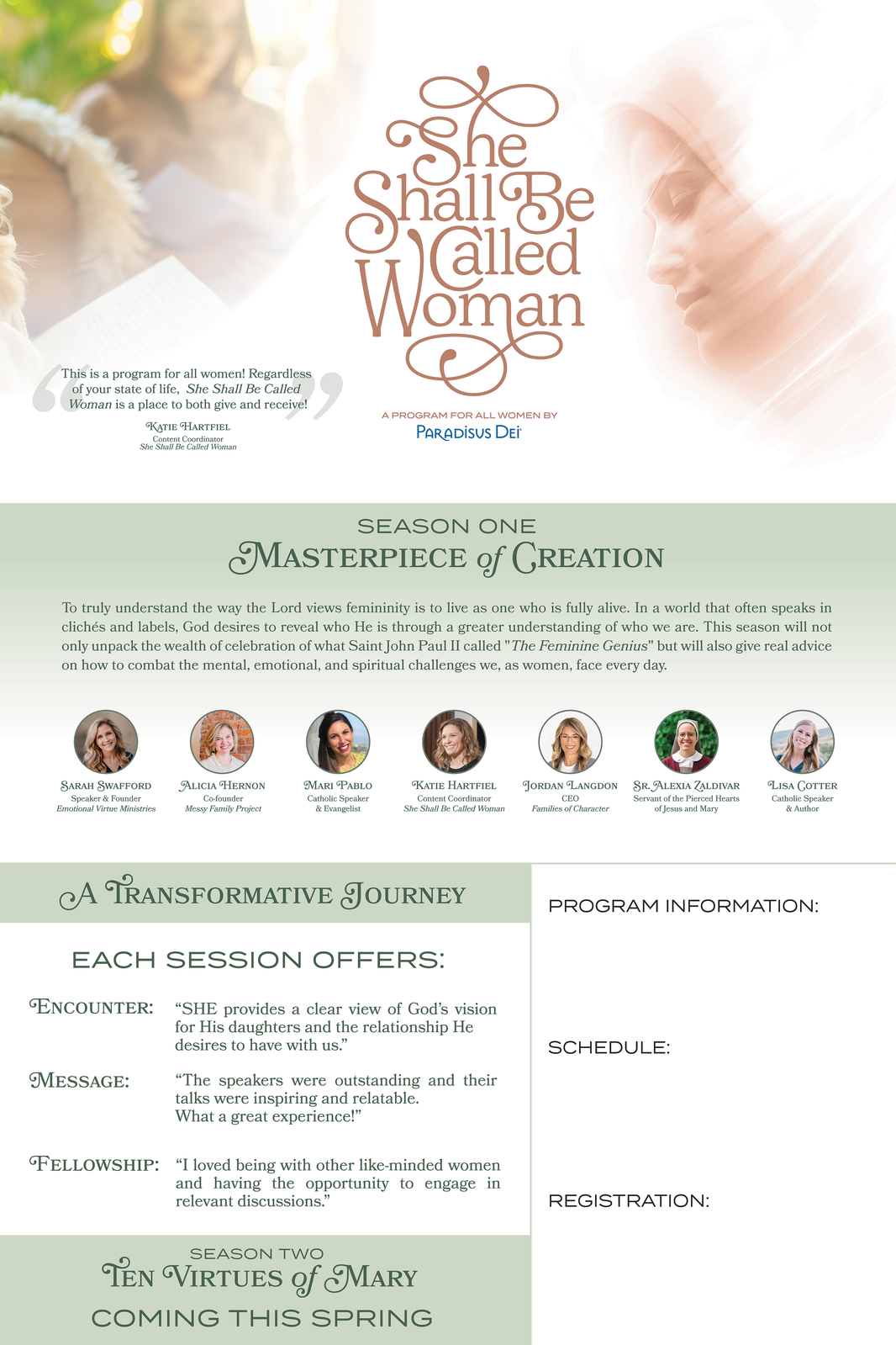 She Shall Be Called Woman | Masterpiece of Creation – Paradisus Dei
